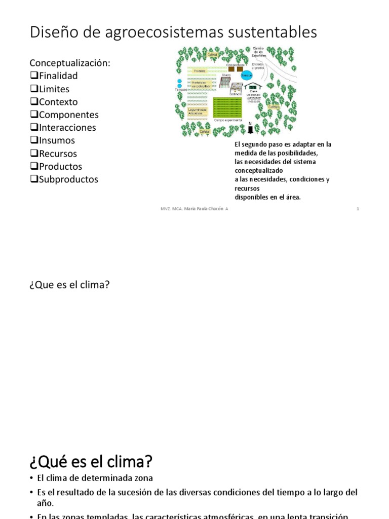 Diseño de Agroecosistema Sustentable | PDF | Zona tropical | Clima