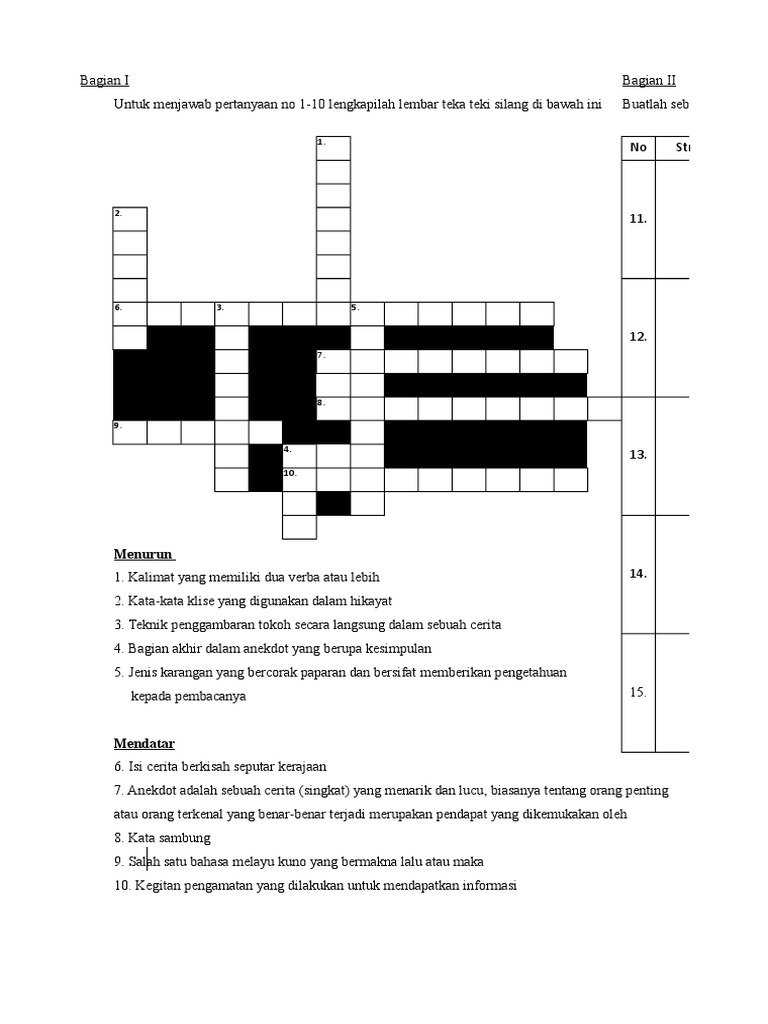 Contoh TTS Bahasa Indonesia Kelas 9 | PDF