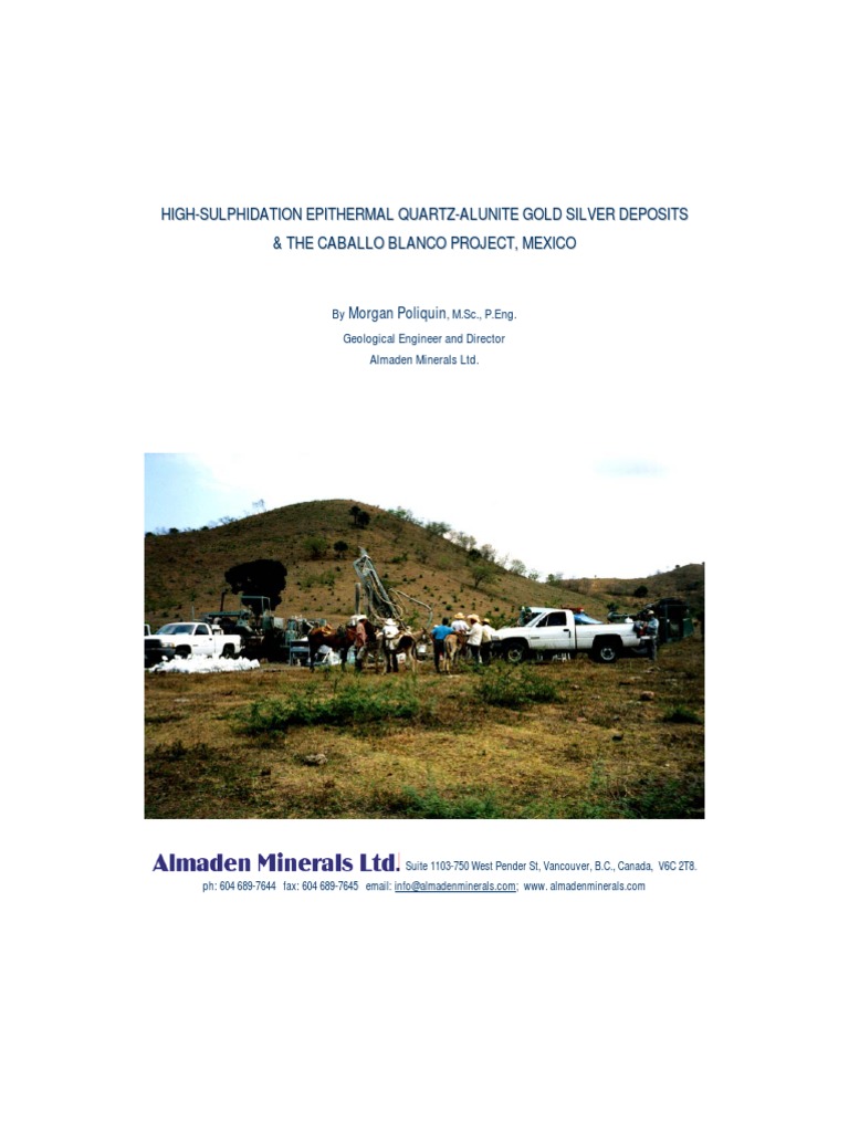 High-Sulphidation Epithermal Gold Deposits | PDF | Gold | Rock (Geology)