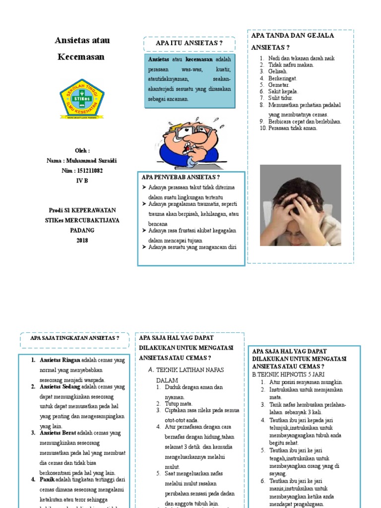 Leaflet Ansietas Atau Kecemasan | PDF