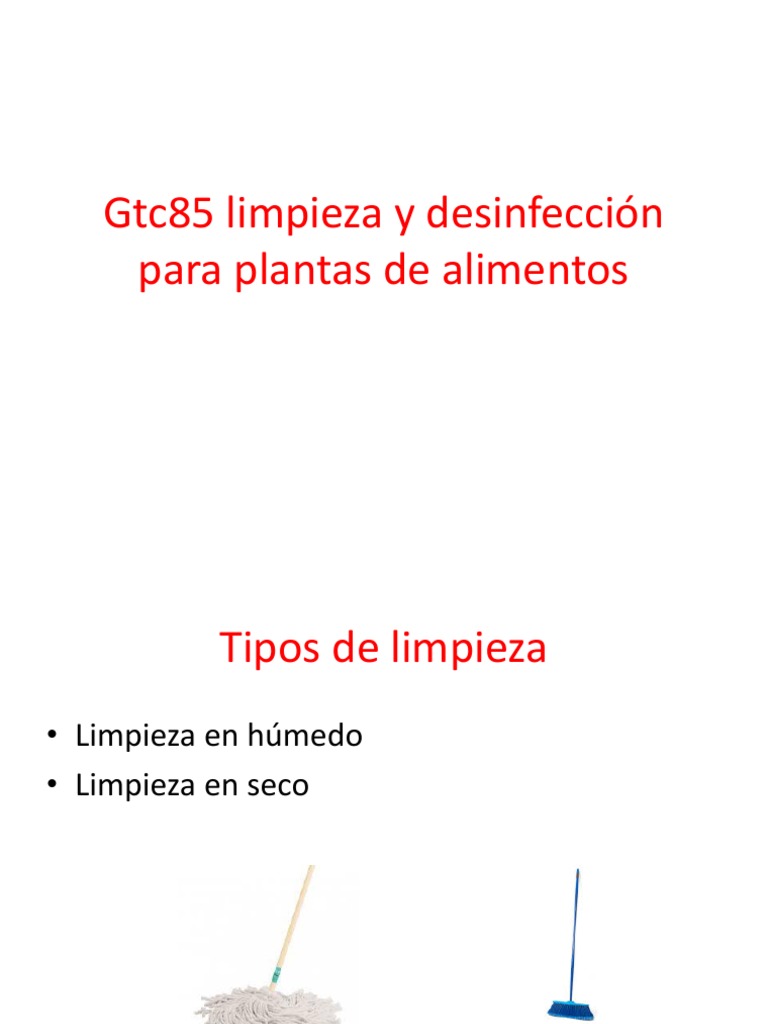 Gtc85 Limpieza y Desinfección para Plantas de Alimentos | PDF