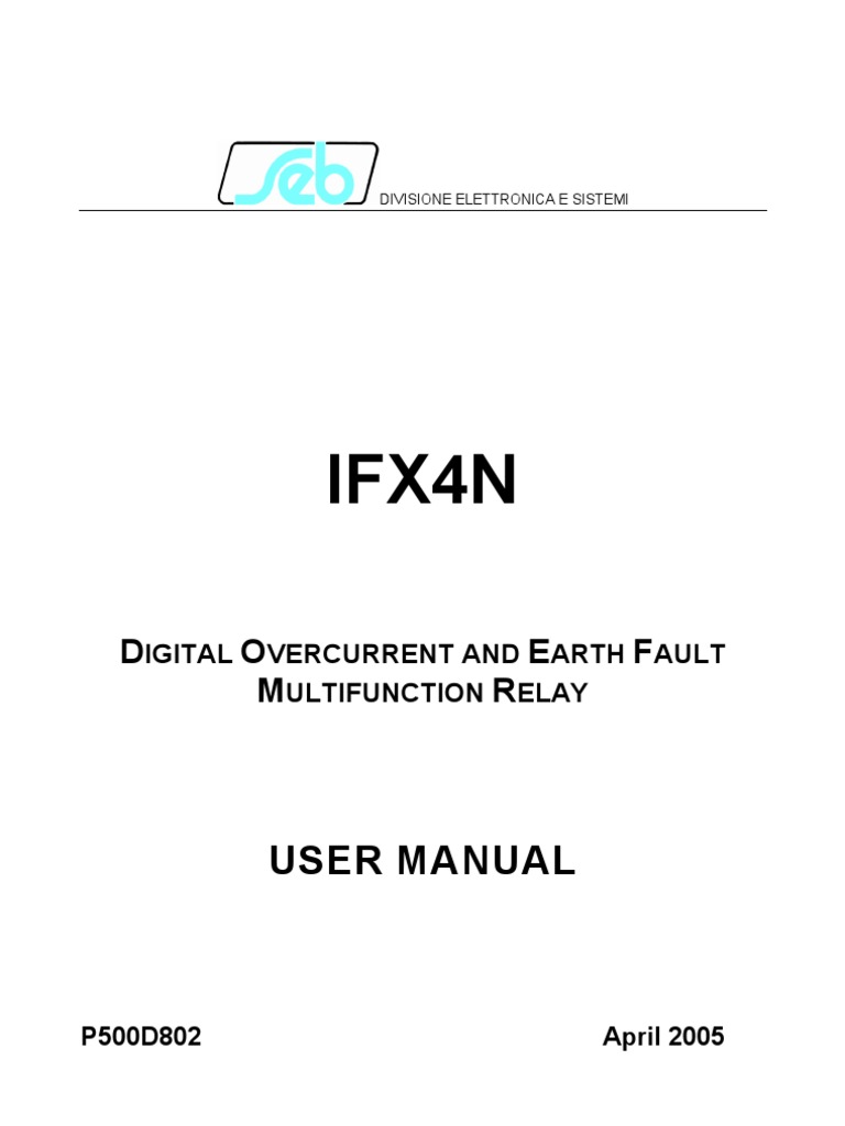 Manual IFX4N | PDF | Relay | Parameter (Computer Programming)
