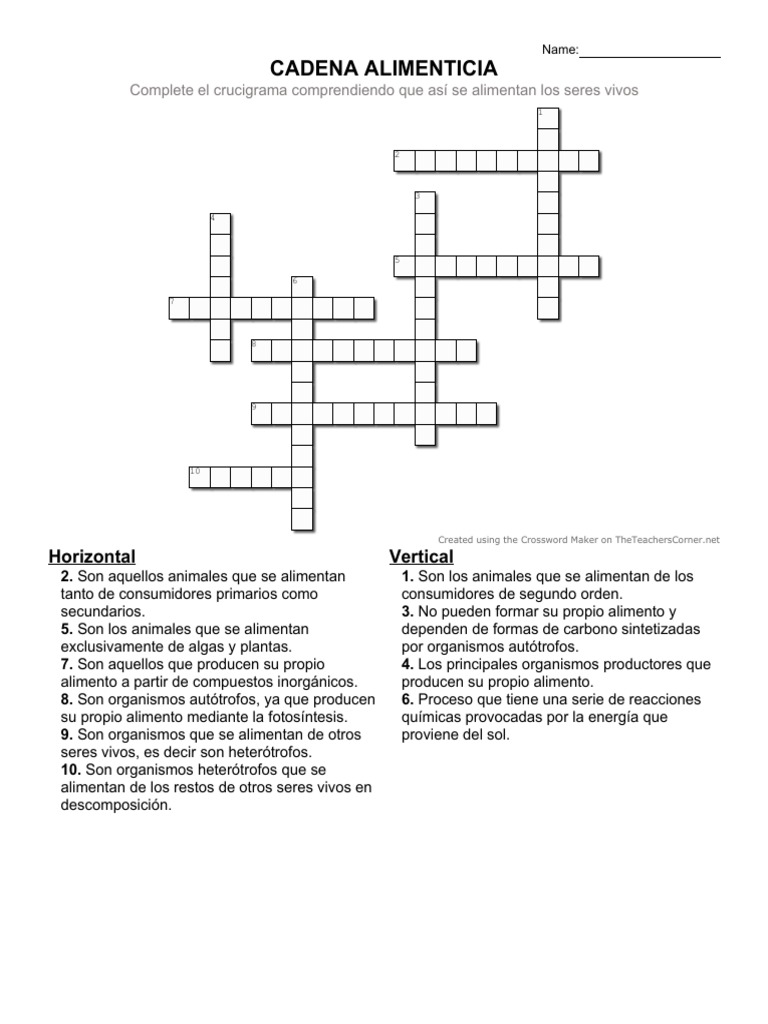 Cadena Alimenticia | PDF