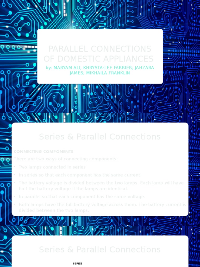 Understanding Parallel Connections in Appliances | PDF | Series And ...