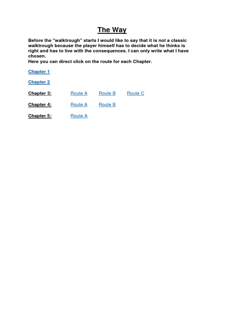 Interactive Story Walkthrough Guide | PDF | Leisure