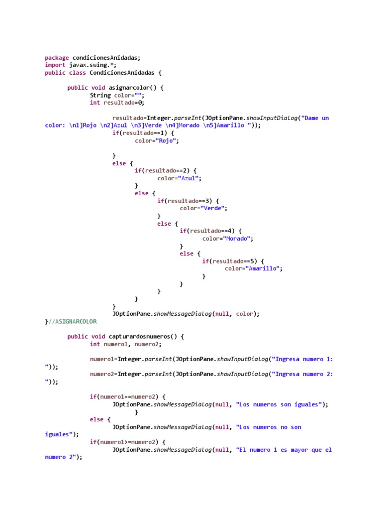 Programa Ejercicio Java | PDF | Programación de computadoras | Ingeniería de software
