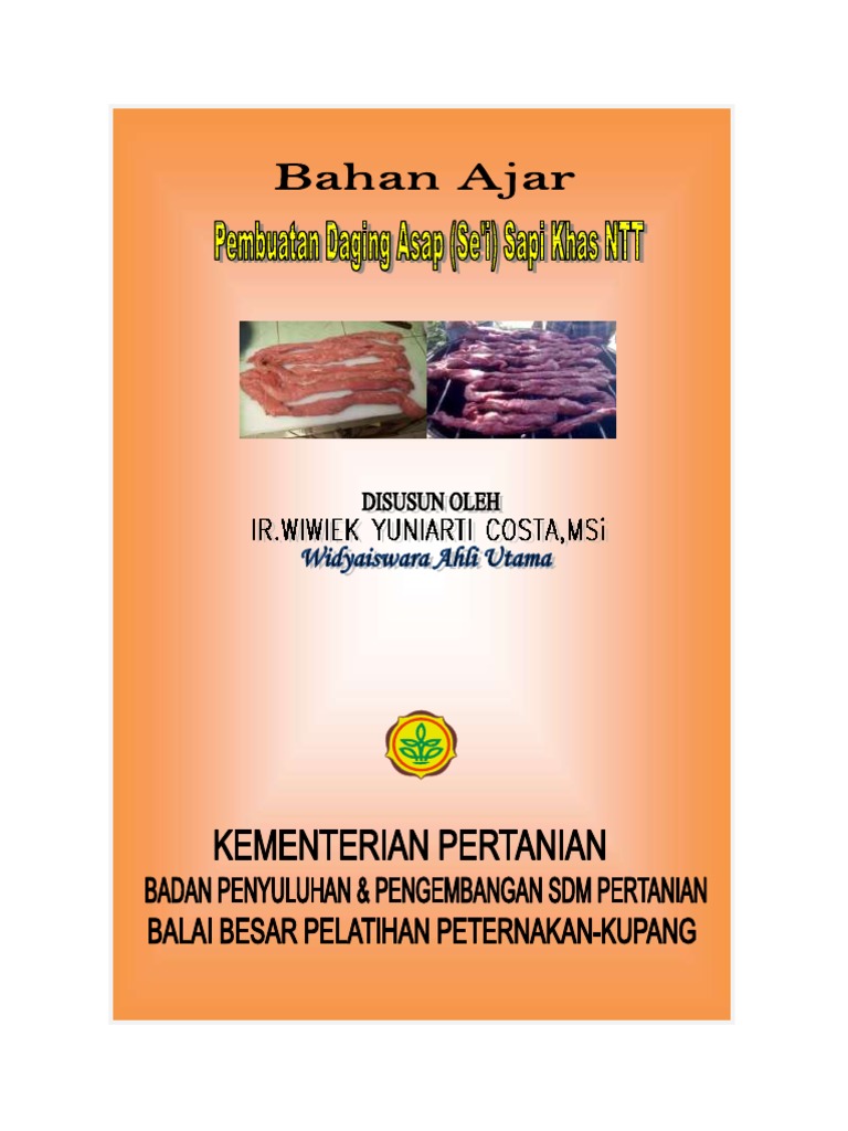 9ba Pembuatan Daging Asap Sei Sapi Khas NTT | PDF