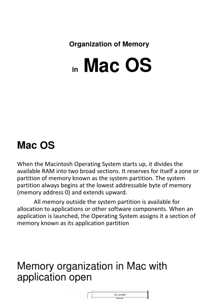 Memory Organization in Mac OS | PDF | Random Access Memory | Variable ...