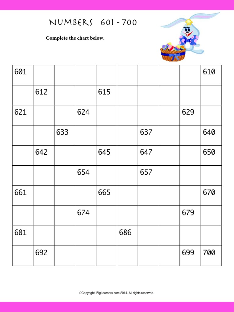 Numbers 601 - 700 PDF | PDF