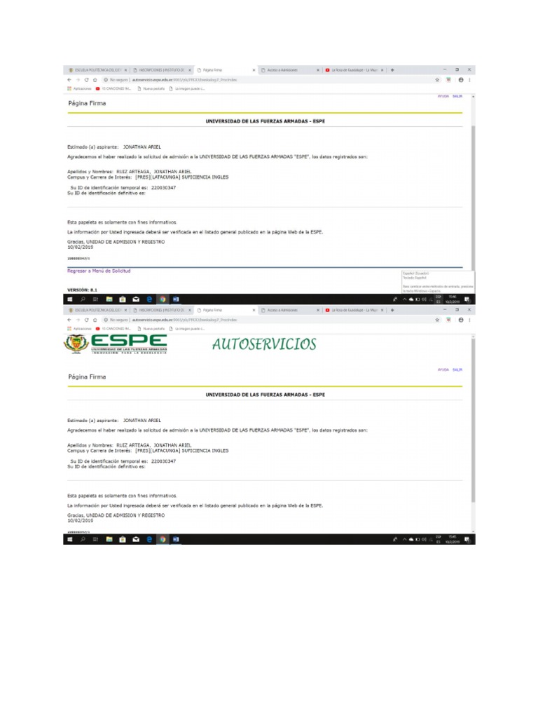 Comprobante de Ingles | PDF