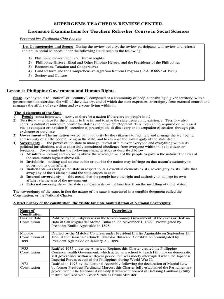 Social Science Revised LET Reviewer | PDF | Supply And Demand ...