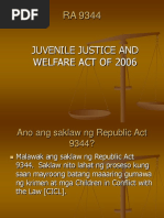 ANG RA 9344 o Ang Juvenile Justice and Welfare Act | PDF