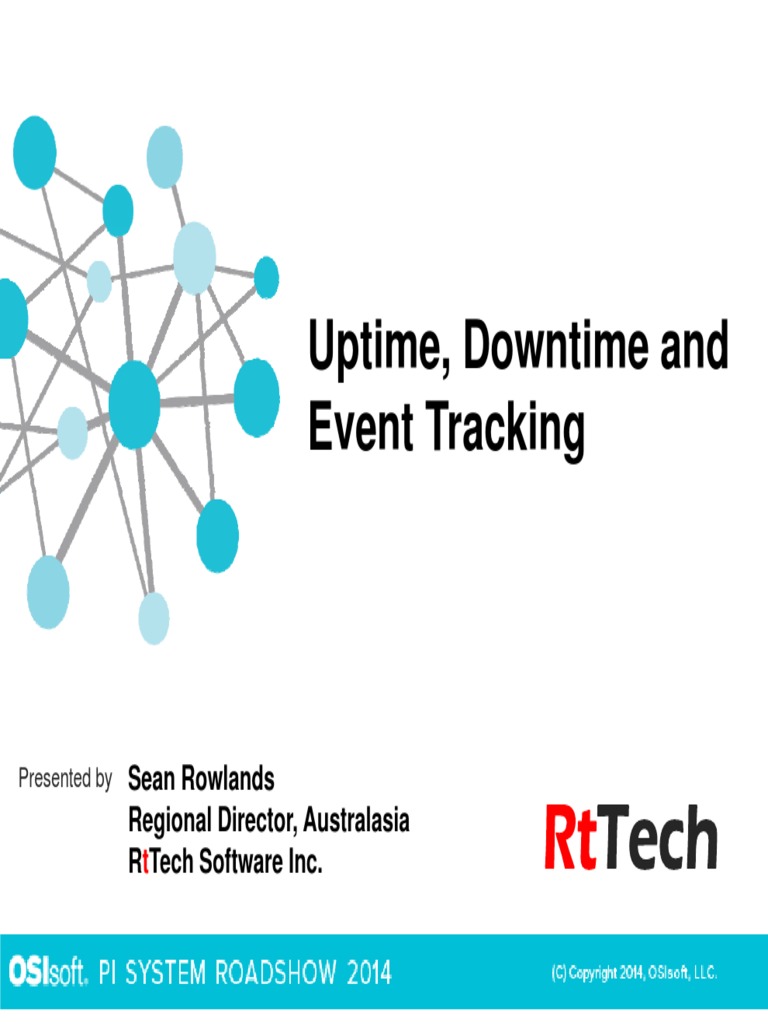 UptimeDowntimeEventTracking RTtech - SRowlands | PDF | Microsoft Excel | Reliability Engineering