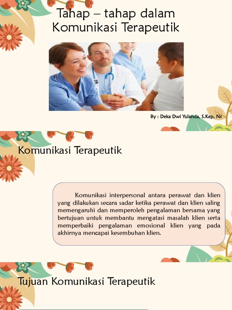 Tahap - Tahap Dalam Komunikasi Terapeutik | PDF