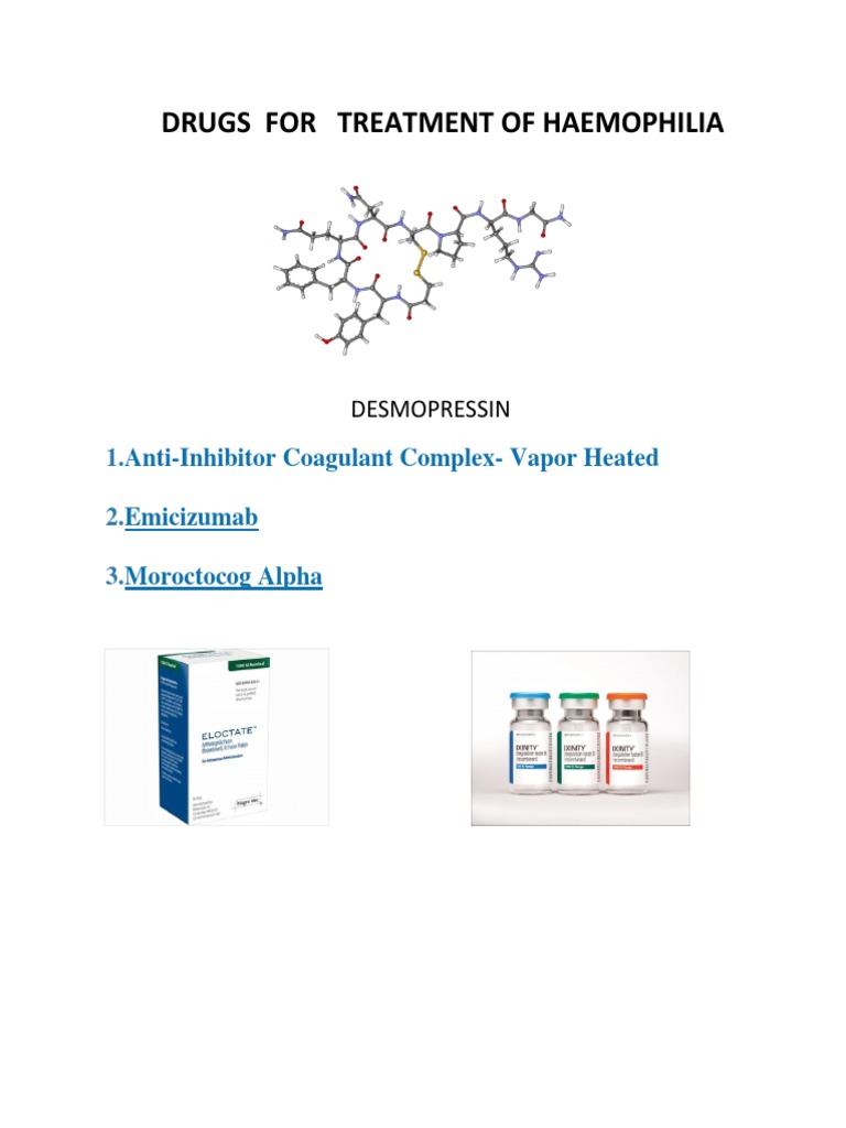 Drugs For Treatment of Haemophilia | PDF