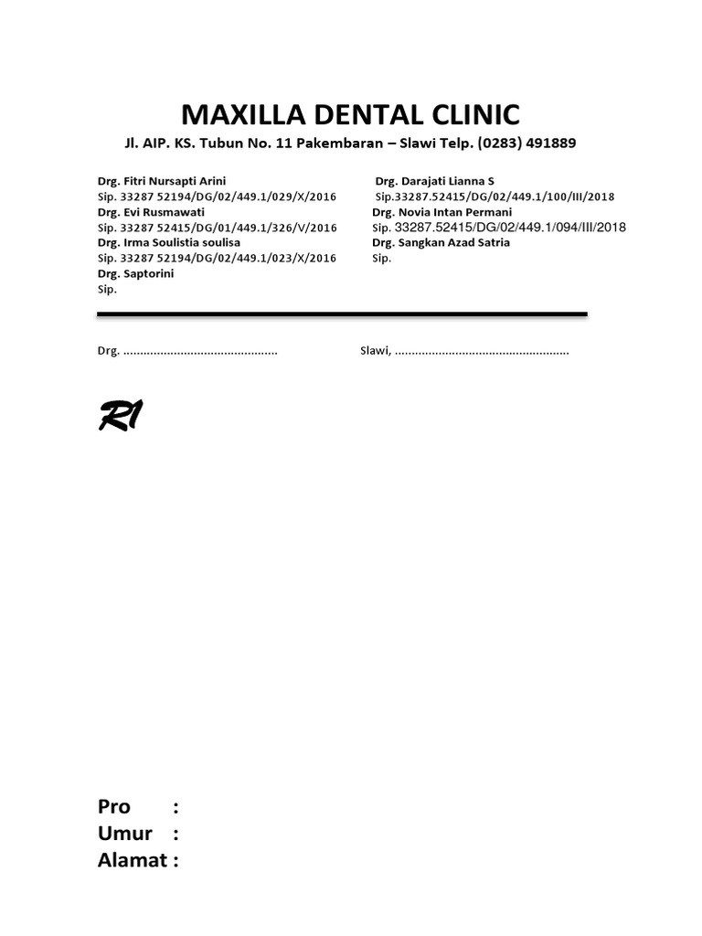 Blangko Resep | PDF