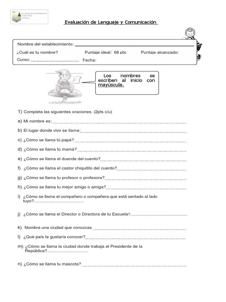 Prueba de Sustantivos Comunes | PDF | Sustantivo | Morfología Lingüística