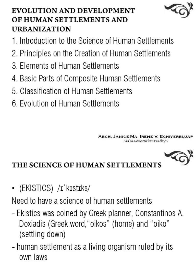 Ekistics | PDF | Human | Science