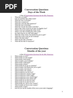 Mixed Tenses - Conversation Questions | PDF
