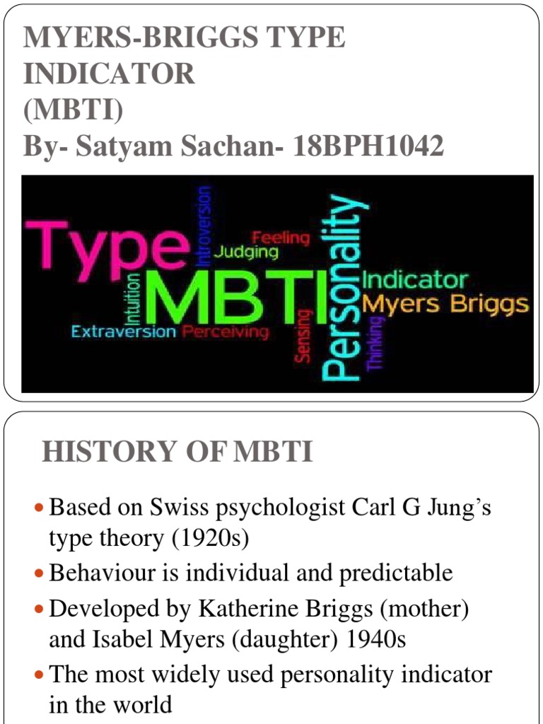 Myers Briggs Type Indicator Presentation | PDF | Psychological Concepts ...