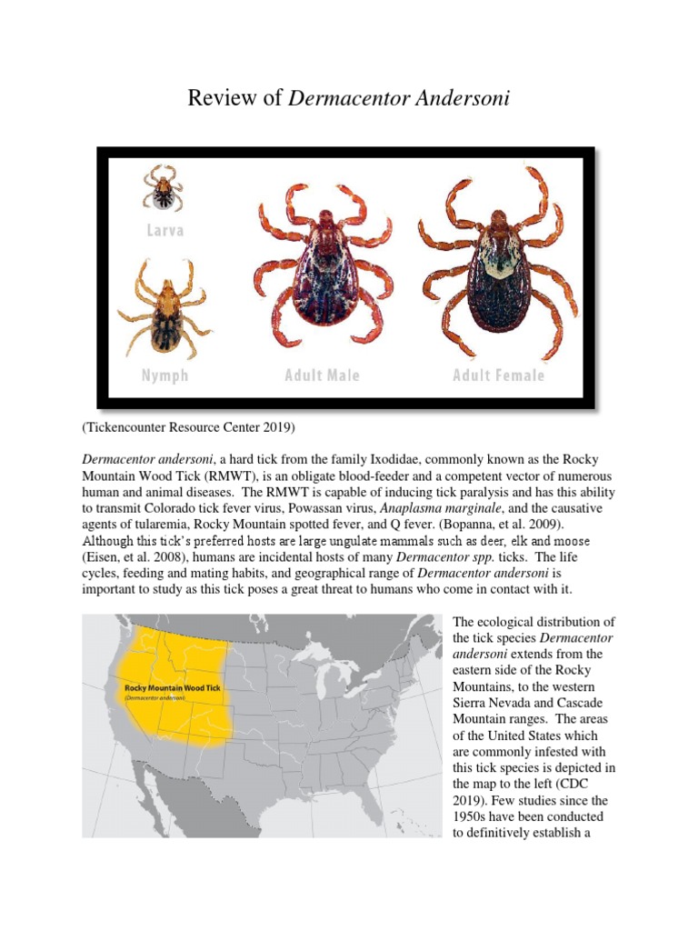 Review of Dermacentor Andersoni | PDF | Sexual Intercourse | Wellness