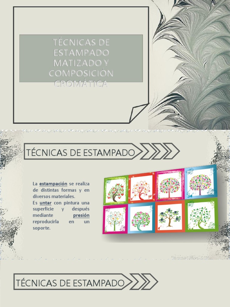 Técnicas de Estampado y Color | PDF