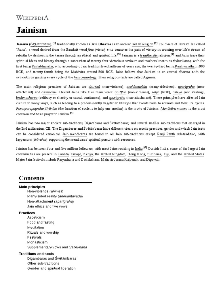 Jainism | PDF | Nontheism | Indian Philosophy