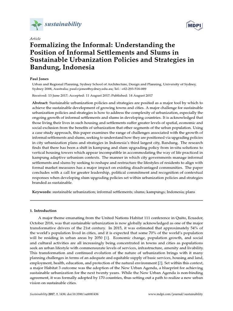 Slum Upgrading | PDF | Slum | Sustainability