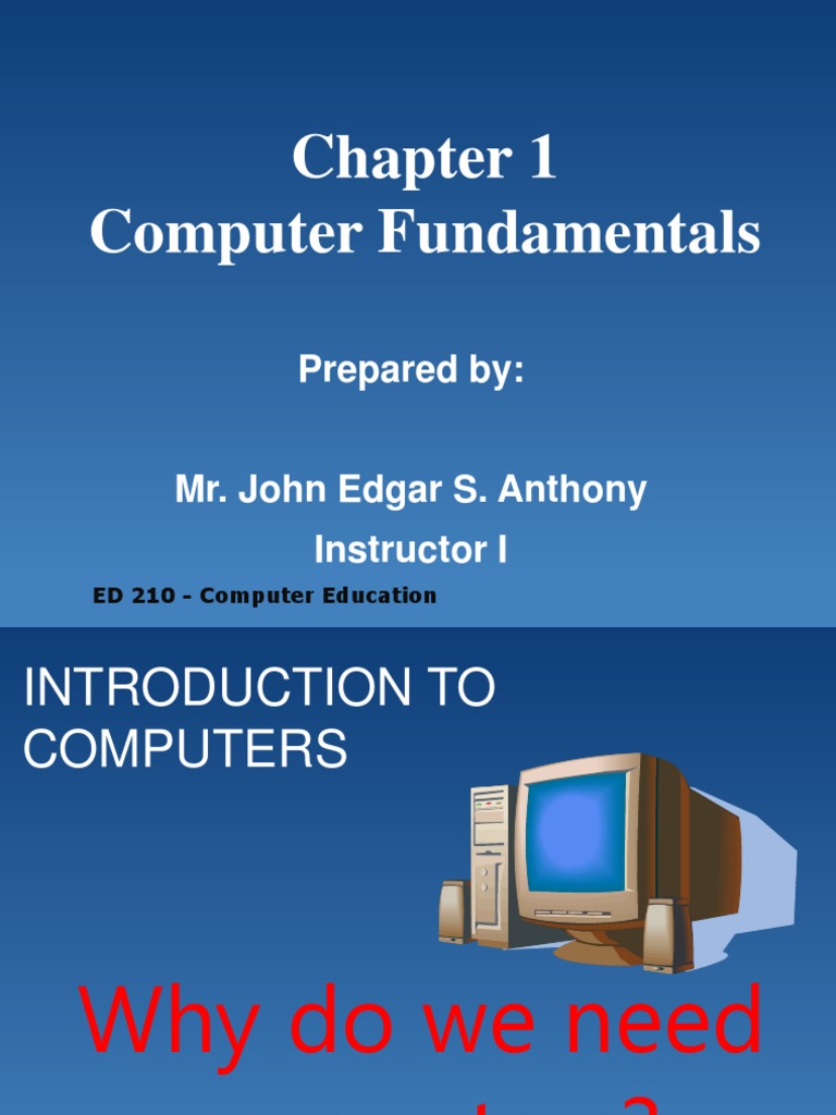 Computer Fundamentals ED201 | PDF | Computer Data Storage | Input/Output