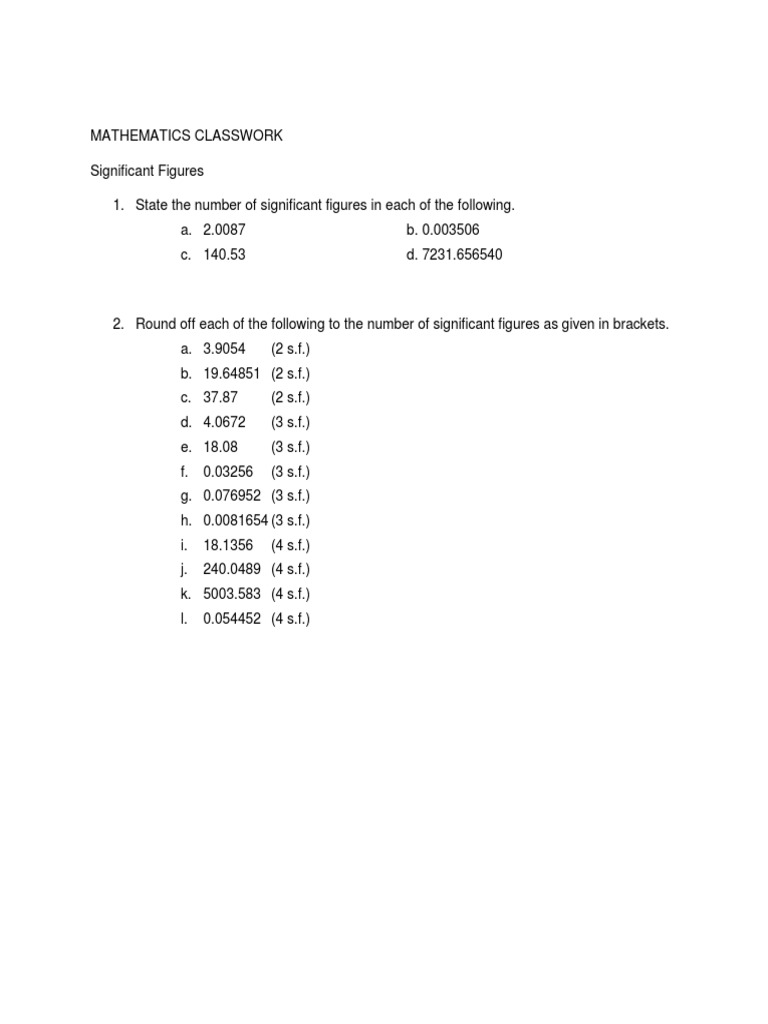 CH 3 Worksheet | PDF