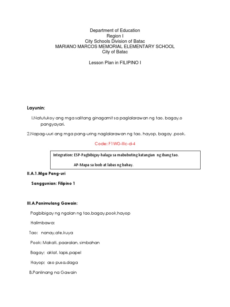 LP Demo in Filipino | PDF