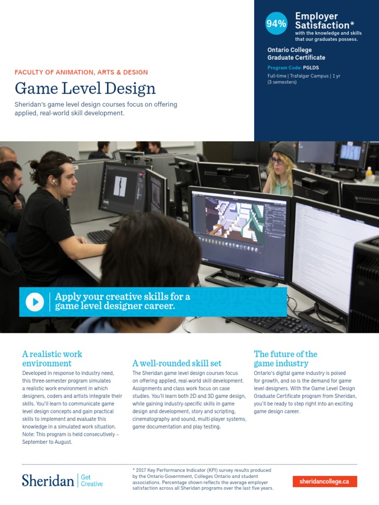 Game Level Design Graduate Program | PDF | University And College ...