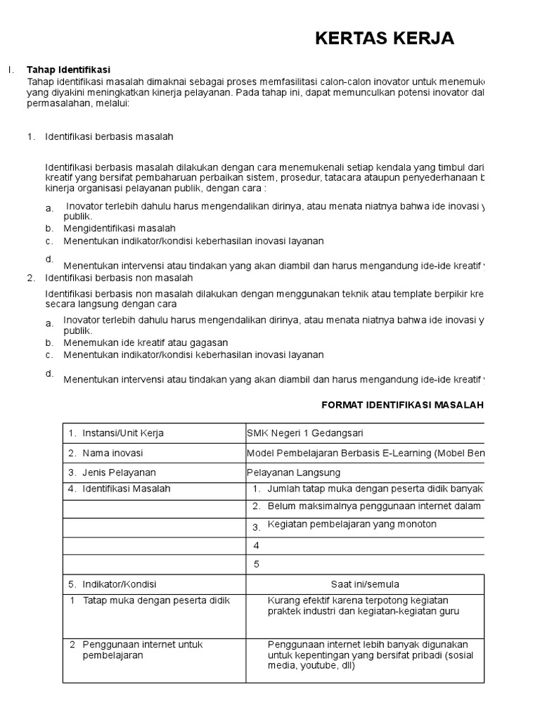 Template Kerja | PDF | Bisnis