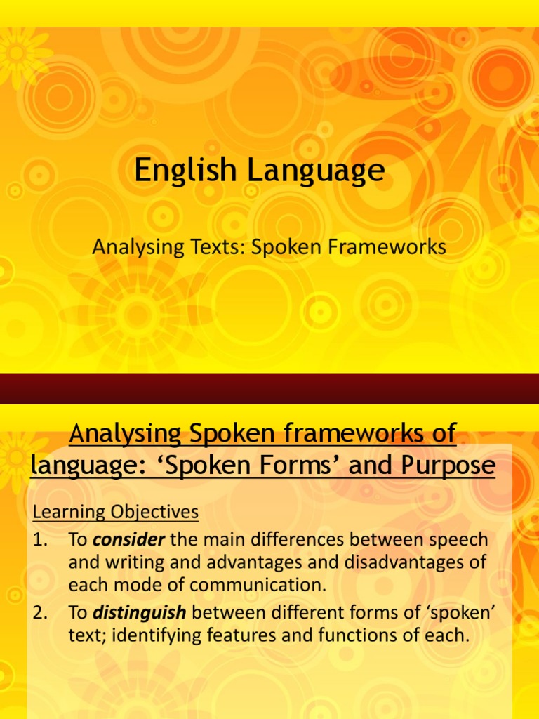 1 Speech Vs Writing | Download Free PDF | Speech | Epistemology