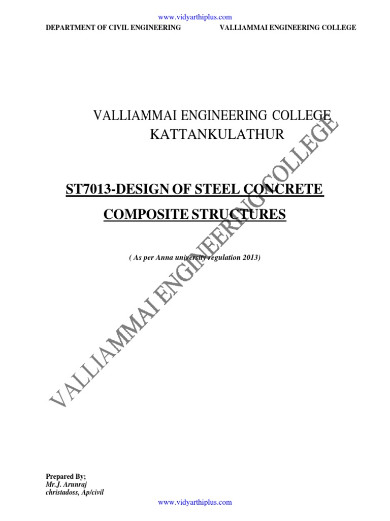 Design of Steel-Concrete Composite Structures | PDF | Beam (Structure ...
