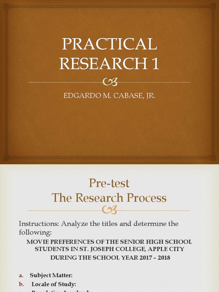 Practical Research 1 Lesson | PDF | Research Design | Inquiry