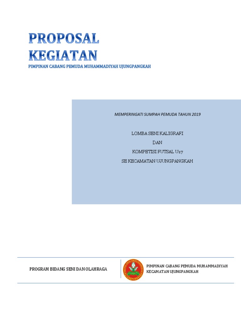 Proposal Kegiatan Sumpah Pemuda AMM 2019 | PDF