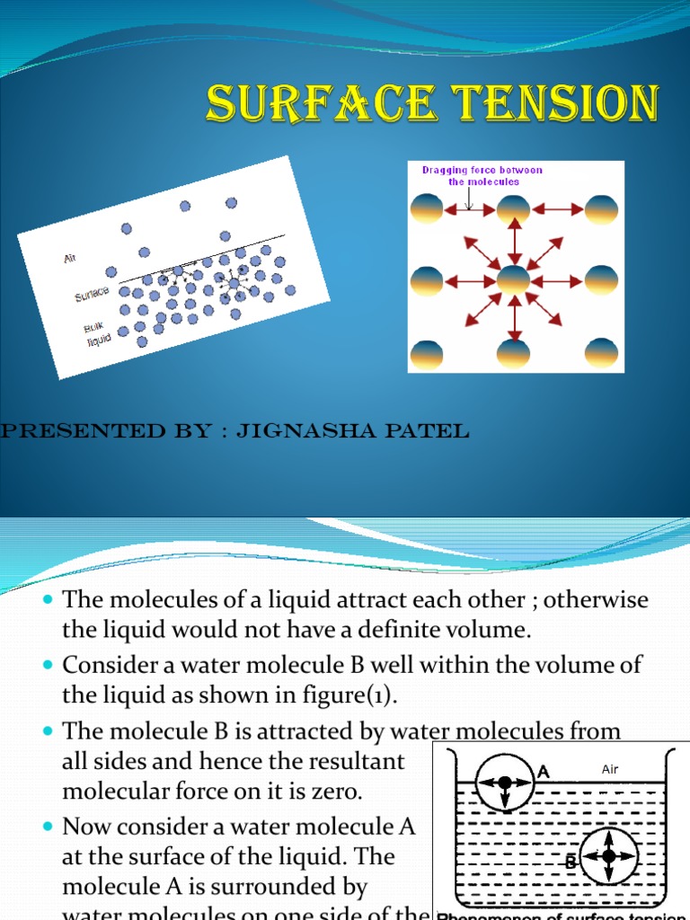 Surface Tension | Download Free PDF | Surface Tension | Liquids