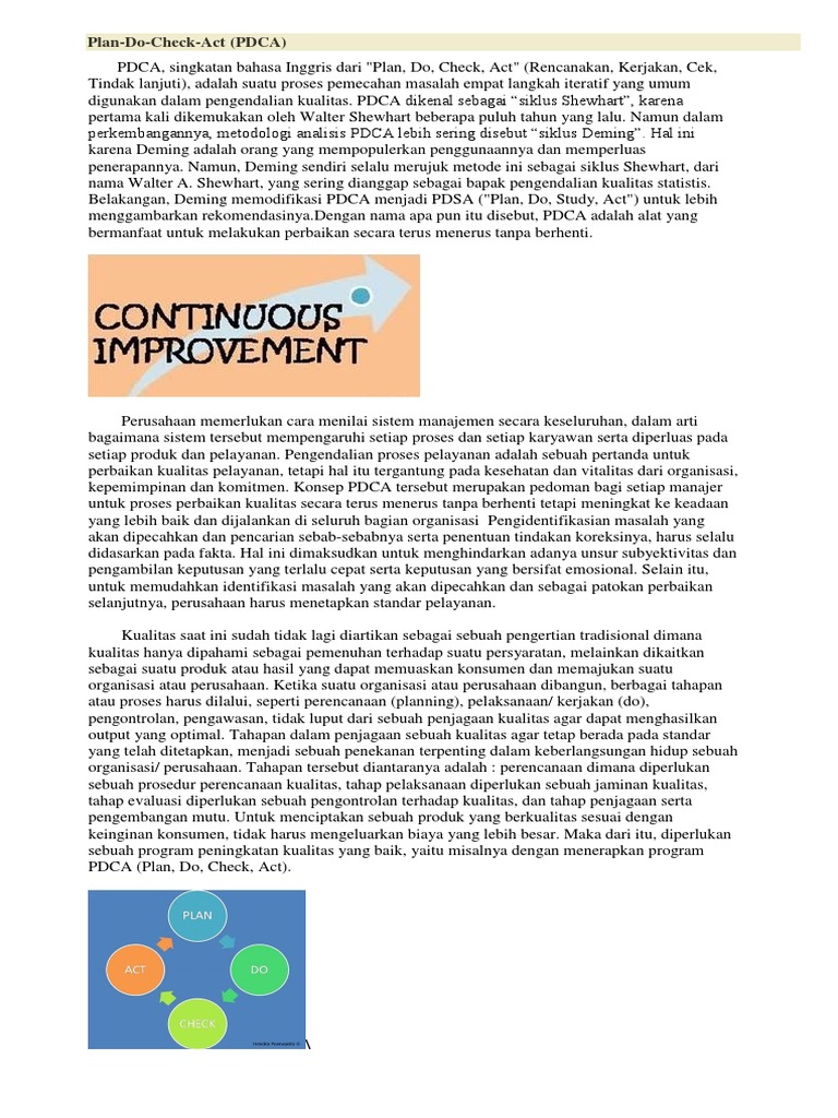 Pdca Materi Pdf