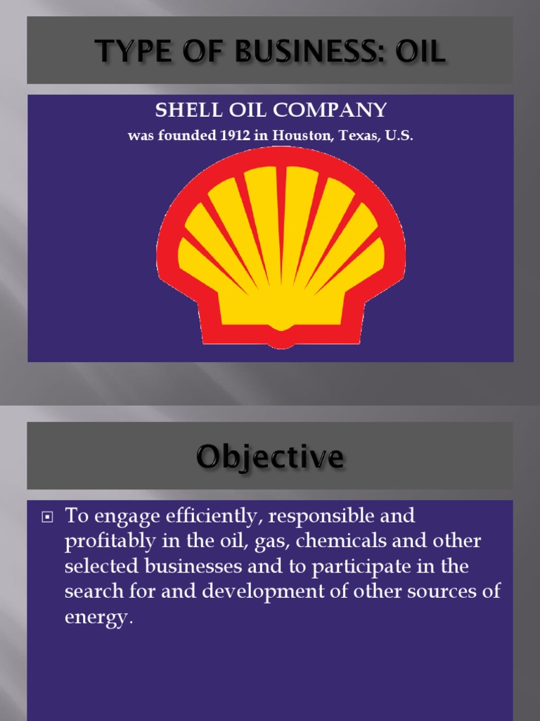 Shell Oil Company: Was Founded 1912 in Houston, Texas, U.S | PDF ...
