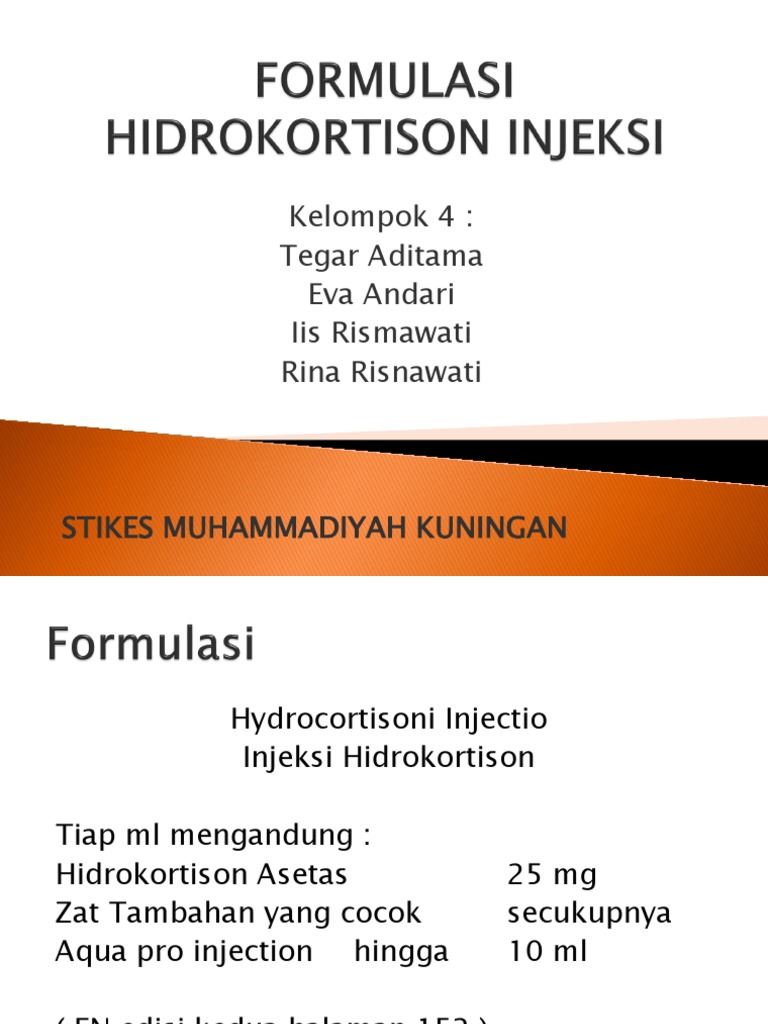 Formulasi Hidrokortison Injeksi 2 | PDF