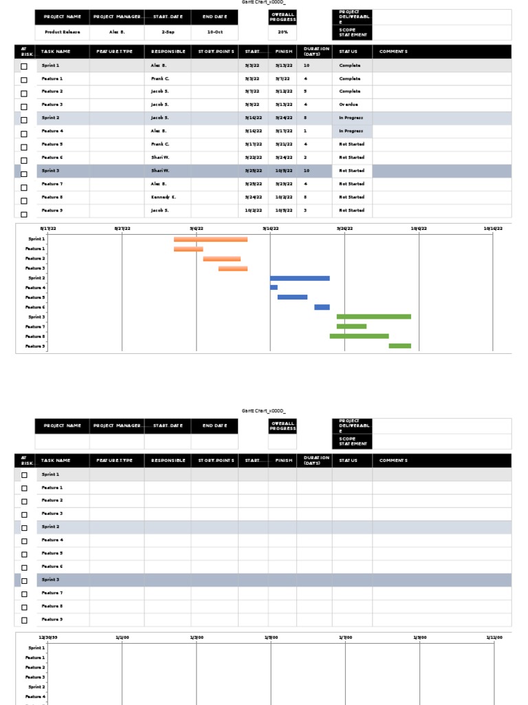 IC Agile Project Plan Template 8640 | PDF | Computing | Business