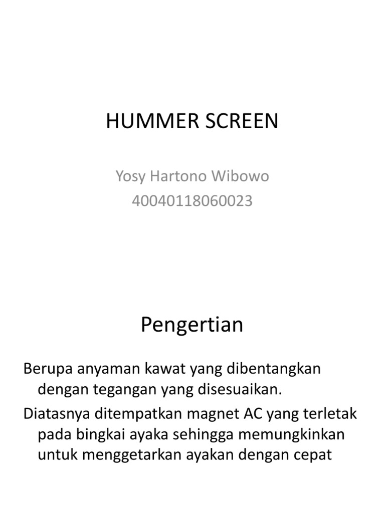 Hummer Screen | PDF | Griya & Taman | Sains & Matematika