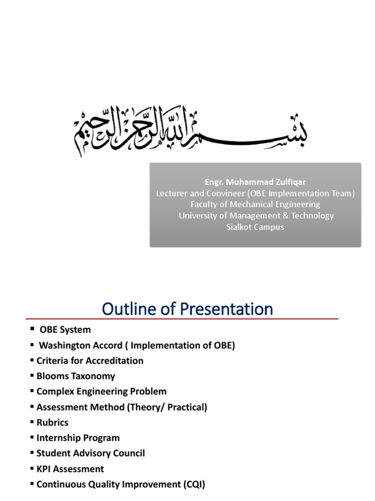 OBE Accreditation & Implementation Guide | PDF | Rubric (Academic ...