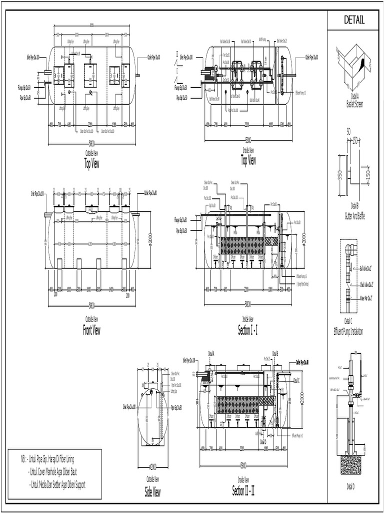 STP 10m3 Fibre-Fabrikasi | PDF | Valve | Tools