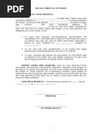 SPA Sample - To Sell Property | PDF | Power Of Attorney | Notary Public