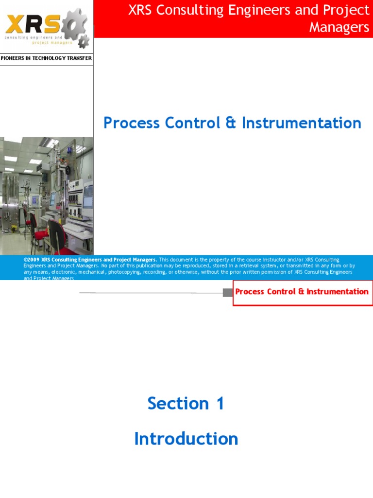PID Instr Sec 01 Introduction To Process Control | PDF | Process Control | Control Theory
