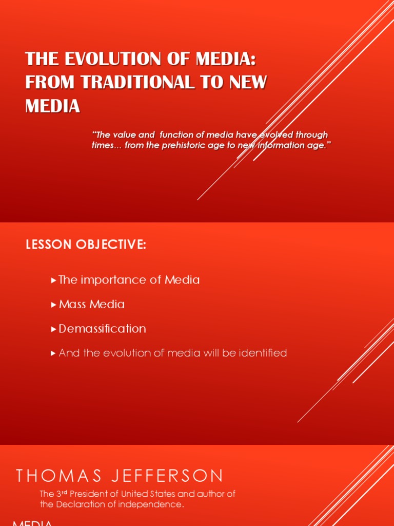 Evolution of Media: Traditional to New | PDF | Internet ...