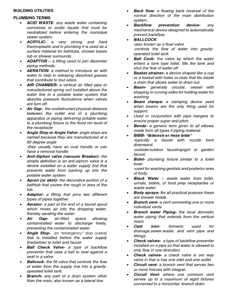 Building Utility 1 | Download Free PDF | Sewage Treatment | Plumbing