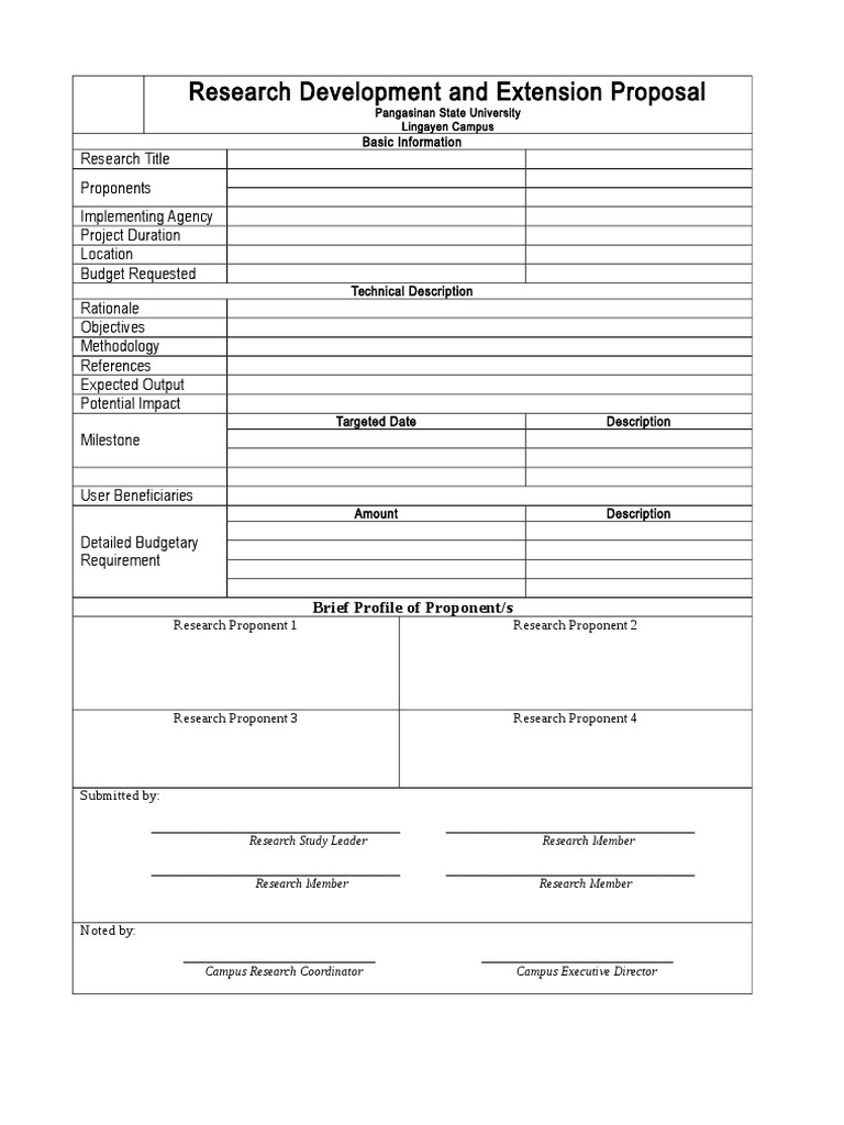 Research Proposal Format | PDF